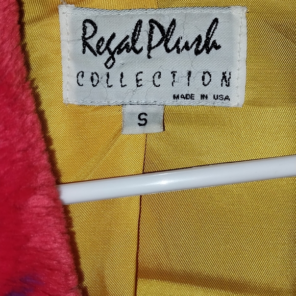 regal plush | Jackets & Coats | Vintage 8s Regal Plush Colorful Hippie ...